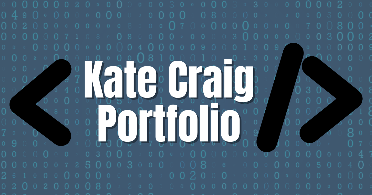 Home - Kate Craig Portfolio